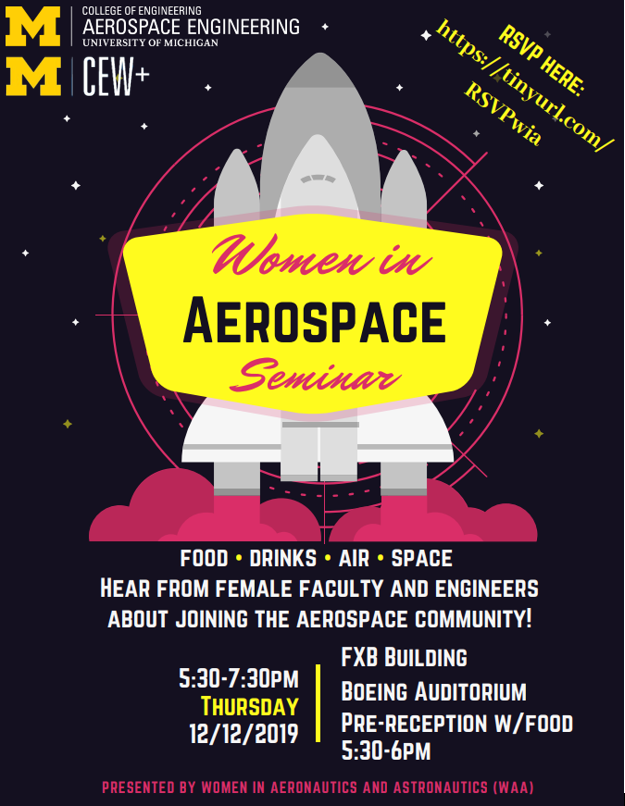 Women in Aerospace Seminar Series - Center for the Education of Women+ | University of Michigan
