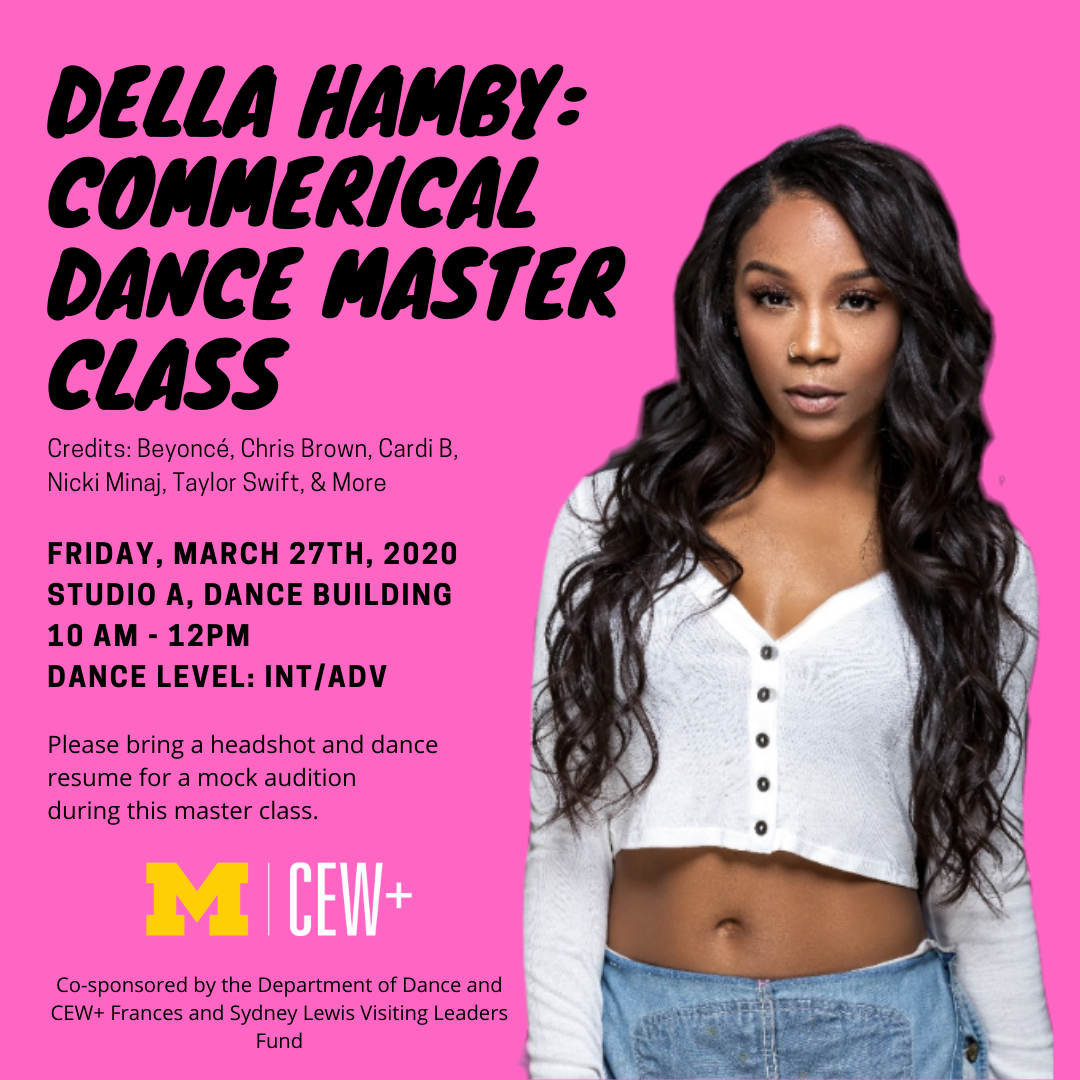 CANCELED: CO-SPONSORED EVENT: Master Class with Della Hamby - Center ...
